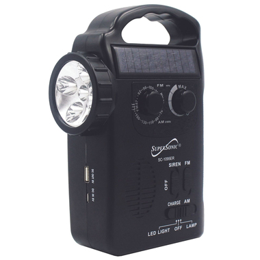 Click here for SuperSonic SC1095ERBLACK 5-Way Solar/ Hand Crank R... prices