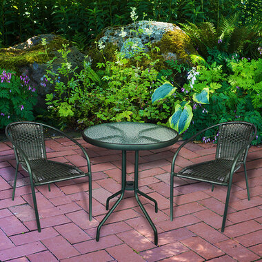 Click here for Doral Designs BISTROBUNDLE Bistro 3-Piece Wicker P... prices