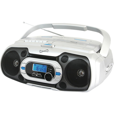 Click here for SuperSonic SC729BT Top Loading Boombox Player - Wh... prices
