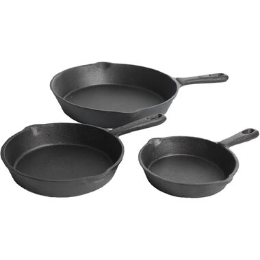 Click here for Gibson 80174.03 3-Piece Cast Iron Skillets prices