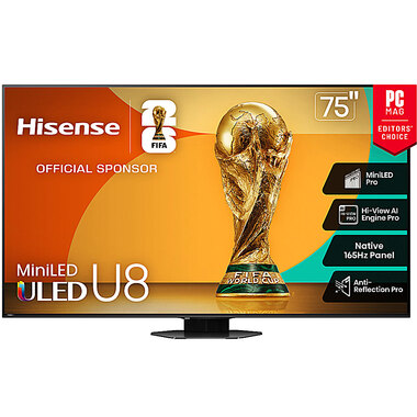 Click here for Hisense 75U8QG 75 inch Class U8 Series 4K Mini-LED... prices