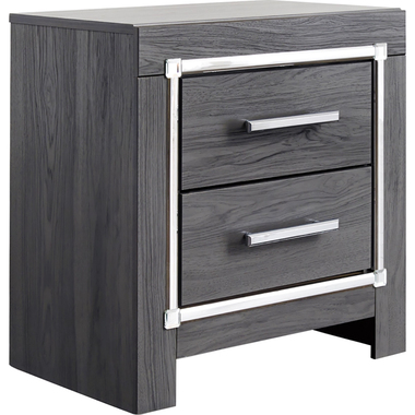 Signature Design by Ashley Loren 2-Drawer Nightstand  One Size  Gray