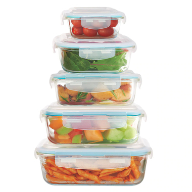 Click here for Bene Casa BC-99424 10-Piece Food Storage Set w/Lid... prices