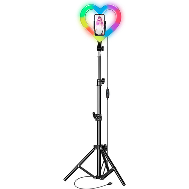 Click here for Supersonic 10 Heart Shaped Rgb Selfie Ring Light -... prices