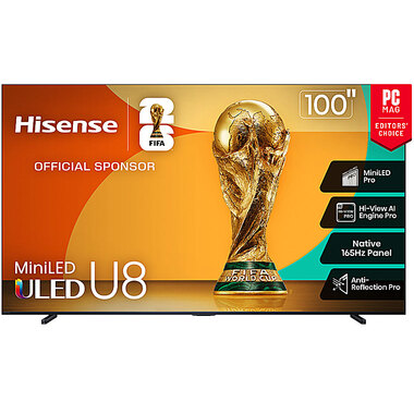 Click here for Hisense 100U8QG 100 inch Class U8 Series 4K Mini-L... prices
