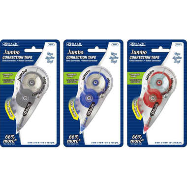 Click here for BAZIC 1630-1 Correction Tape with Grip  Jumbo prices