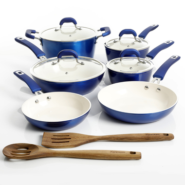 Oster 12-pc. Non-Stick Cookware Set  One Size  Blue