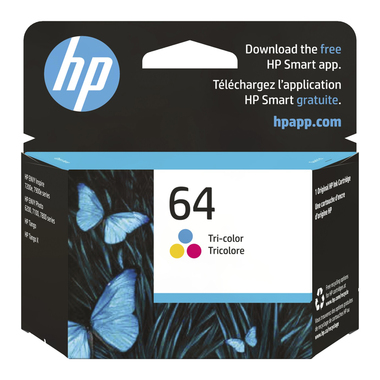 Click here for HP N9J89AN140 64 Original Ink Cartridge-Tri Color prices
