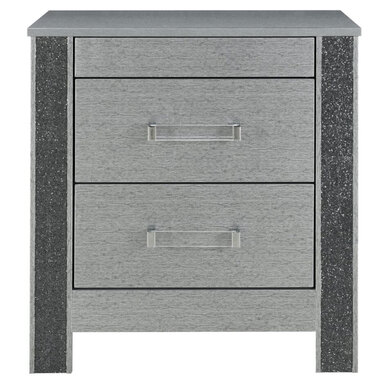 Click here for Global Furniture LOG-NS Logan Silver Nightstand prices