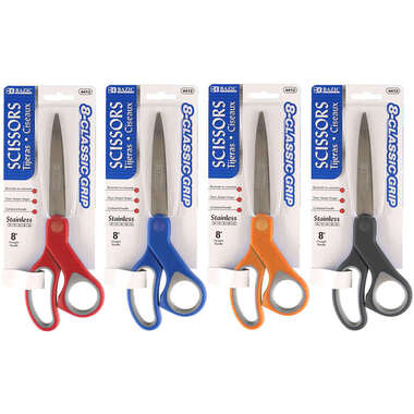 Click here for BAZIC 4412-1 8" Soft Grip Office Scissors prices