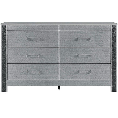 Click here for Global Furniture LOG-DR Logan Silver Dresser prices