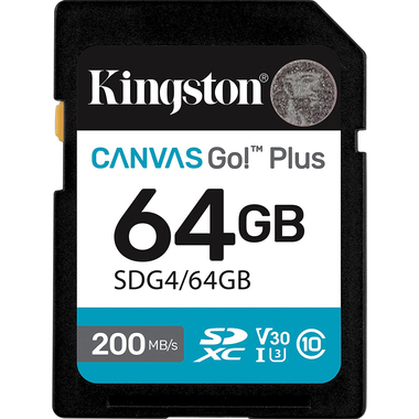 Click here for Kingston UHSIU3V30 64GB Canvas Go Plus Flash Memor... prices
