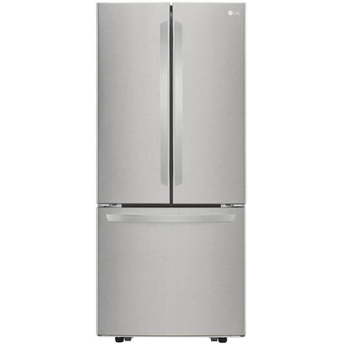 LG 22 cu ft 30 Wide 3-Door French Door Refrigerator  Stainless Steel