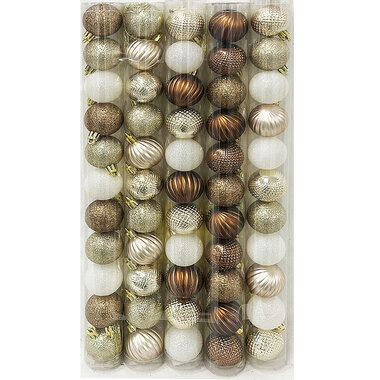 Click here for Christmas Elegance 10566918BRN 11-Pc Tube 40MM Orn... prices