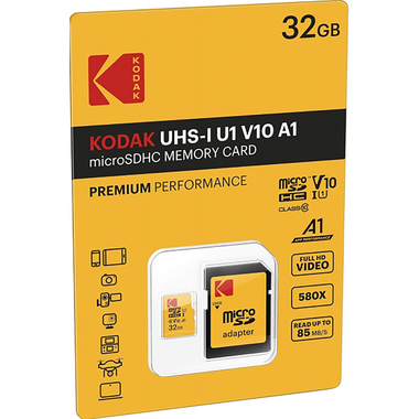 Click here for Kodak EKMSDM32GHC10K 32GB Class 10 UHS-I U1 MicroS... prices