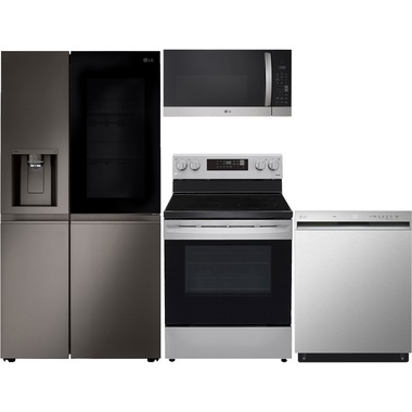 Click here for LG LRSOS2706DKPK Black/Stainless Kitchen Package prices