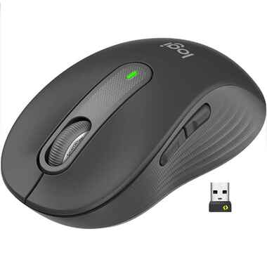 Logitech Signature M650 Wireless Mouse - Graphite - Black