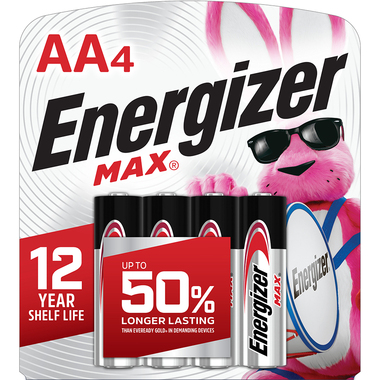 Click here for Energizer E91BP-4 MAX AA Alkaline Batteries prices