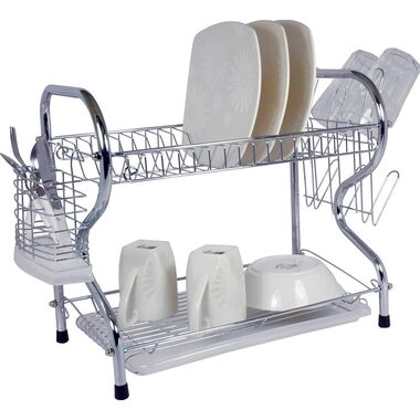 Better Chef Dish Rack  One Size  Silver