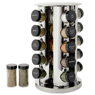 Click here for KitchenAid 20 Jar Revolving Spice Rack - Black prices