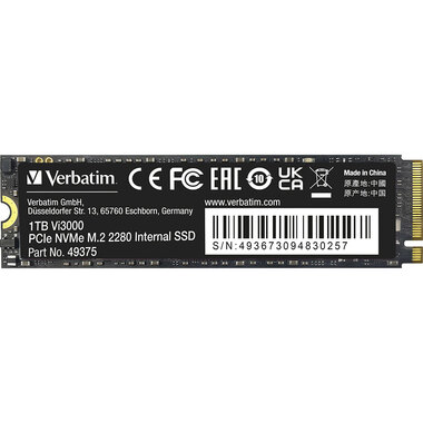 Click here for Verbatim 49375 1TB Vi3000 PCIe NVMe Internal SSD prices