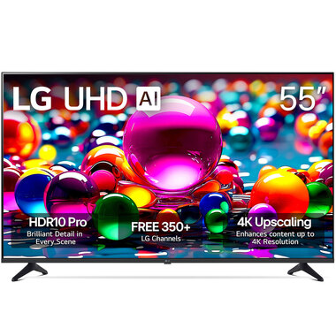 55" Class UA77 Series Led Ai 4K Smart webOS Tv (2025) - 55UA7700PUB - Black