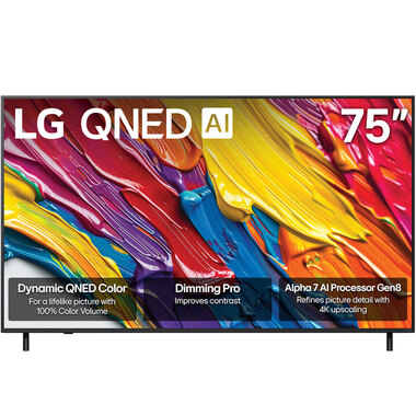 Lg 75 Class 82A Series Qned Ai 4K Smart webOS Tv (2025) - 75QNED82AUA - Black