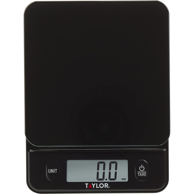 Click here for Taylor 5280385 11 lb. Glass Top Food Scale - Blk prices