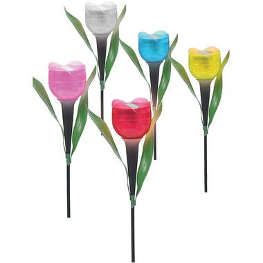 Click here for Bytech BY-MC-LB-103-X5 5-Pack Solar Powered Tulip... prices