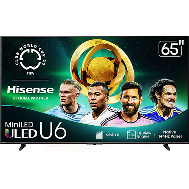 Hisense 65 Class U6 Series 4K Mini-led Qled Uhd Smart Fire Tv - 65U65QF - Black
