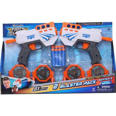 Click here for Happy Line 590060 Foam Dart 2 Blaster Pack prices