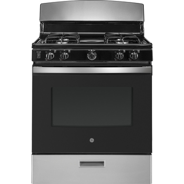 Click here for GE JGBS30RETSS 4.8 CuFt 4-Burner Gas Range prices