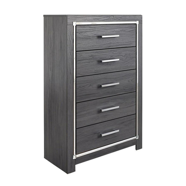 Signature Design by Ashley Loren 5-Drawer Chest  One Size  Gray
