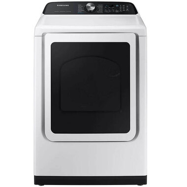 Click here for Samsung DVE52DG5530W 7.4 Cu. Ft. White Top Load Hi... prices