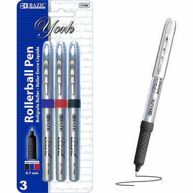 Click here for BAZIC 1708-1 York Assorted Color Rollerball Pens prices