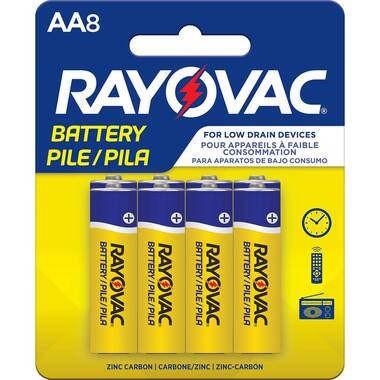 Click here for Rayovac ROV 5AA-8.01 ZC 8-Pack AA Batteries prices