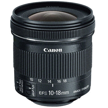 Canon Ef-s 10-18mm f/4.5-5.6 Is Stm Ultra Wide Zoom Lens - Black