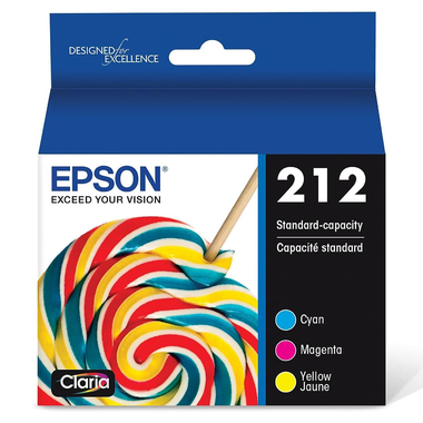Epson T212520-S Standard Capacity Ink Cartridge-CMY