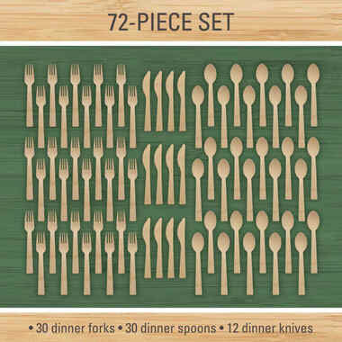 Click here for International Silver 5275696 72-Piece Bamboo Flatw... prices