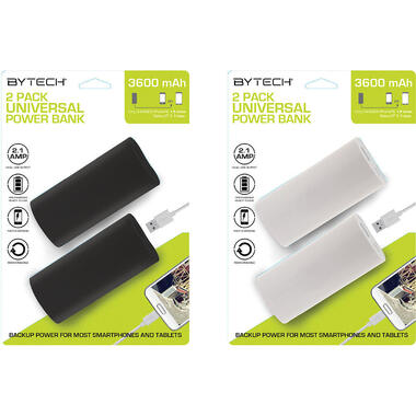 Click here for Bytech BY-PB-36-2PK-TR 3600mAh 2PK Power Bank prices