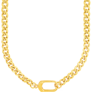 Click here for Mi Tesoro MT-N002GO Nautical Clasp Gold Chain Neck... prices