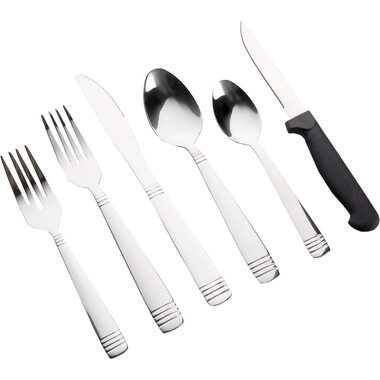 Click here for Gibson 44012-24 24-Piece Flatware Set For 4 prices