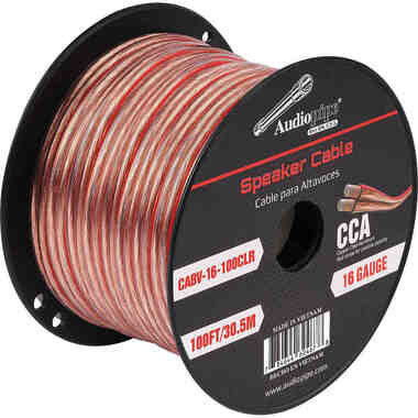 Click here for Audiopipe CABV-16-100CLR 100 Ft 16 AWG Clear Speak... prices