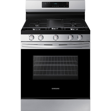 Click here for Samsung NX60A6111SS 6.0 CuFt Smart Gas Range prices