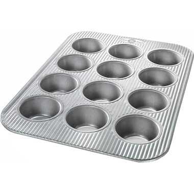Usa Pan 12 Cup Muffin Pan - Silver