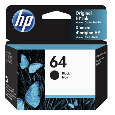 Click here for HP N9J90AN140 64 Original Ink Cartridge - Black prices
