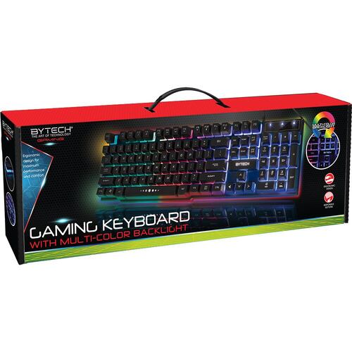 Bytech BYKBWR100BK RGB Gaming Light Up Keyboard | BrandsMart USA
