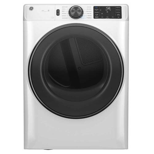 GE GFD65ESSVWW 7.8 CuFt Smart Front Load Electric Dryer with Steam and ...