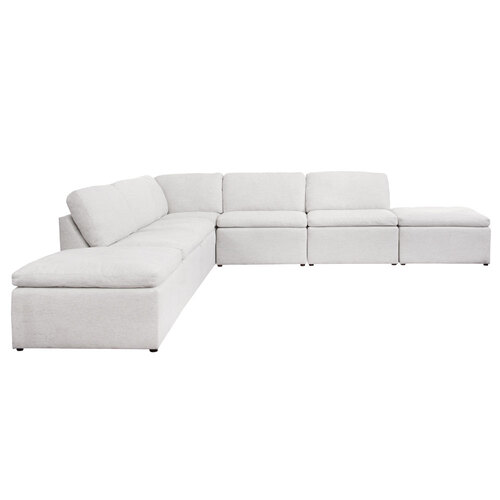 Woodhaven STRATUSSEC I3 Stratus Modular Sectional White BrandsMart USA
