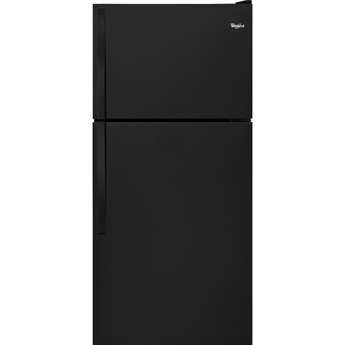 Whirlpool WRT318FMDB 18 CuFt Top Freezer Refrigerator in Black ...